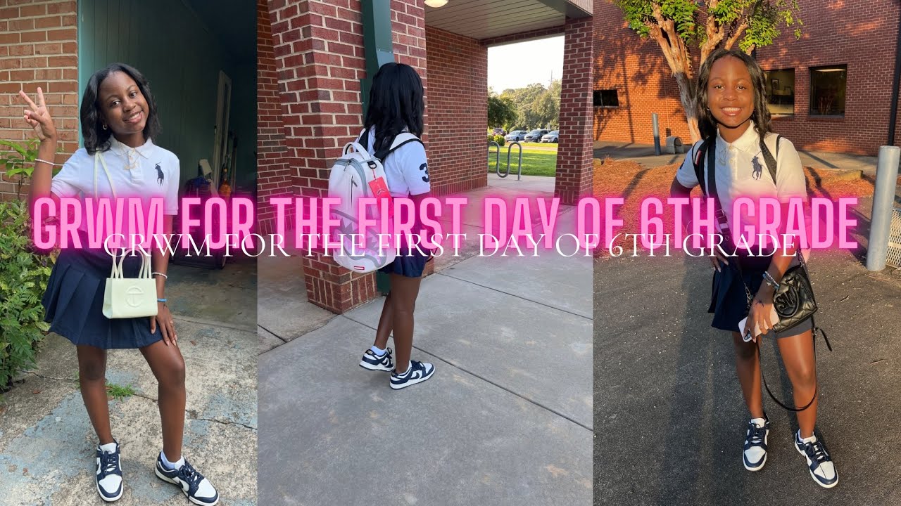 GRWM for the first day of middle school *6th grade* - YouTube