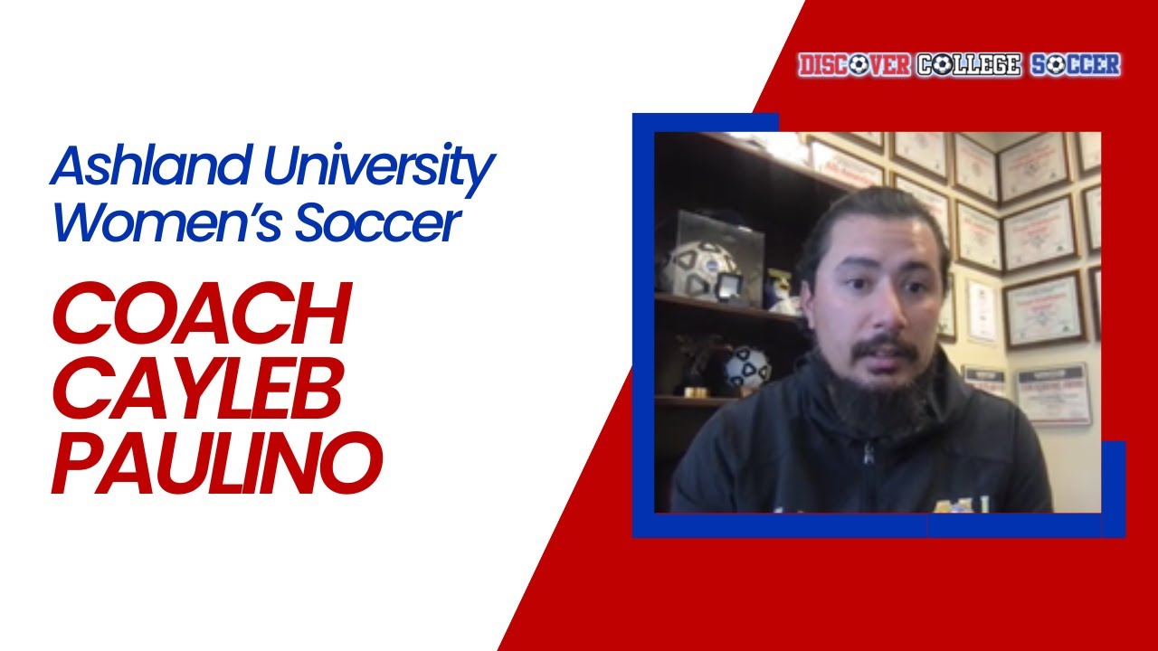 Ashland University Women’s Soccer – Coach Cayleb Paulino - YouTube