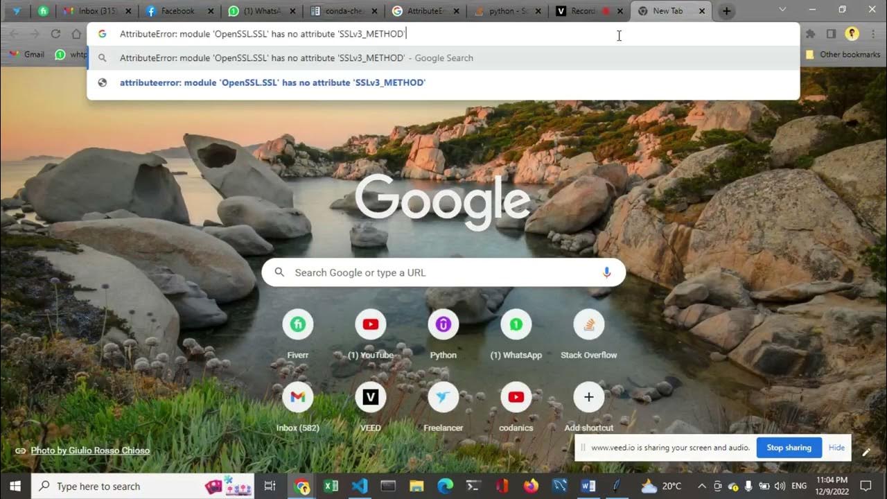 AttributeError module OpenSSL dot SSL has no attribute SSLv3_METHOD - YouTube