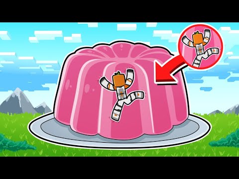 MINECRAFT pero EL MUNDO ESTA HECHO DE GELATINA - YouTube