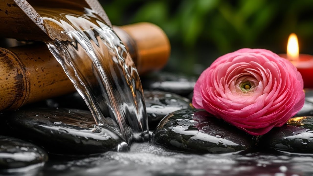 Beautiful Relaxing Piano ★ Water Sound - Deep Sleeping Music ...