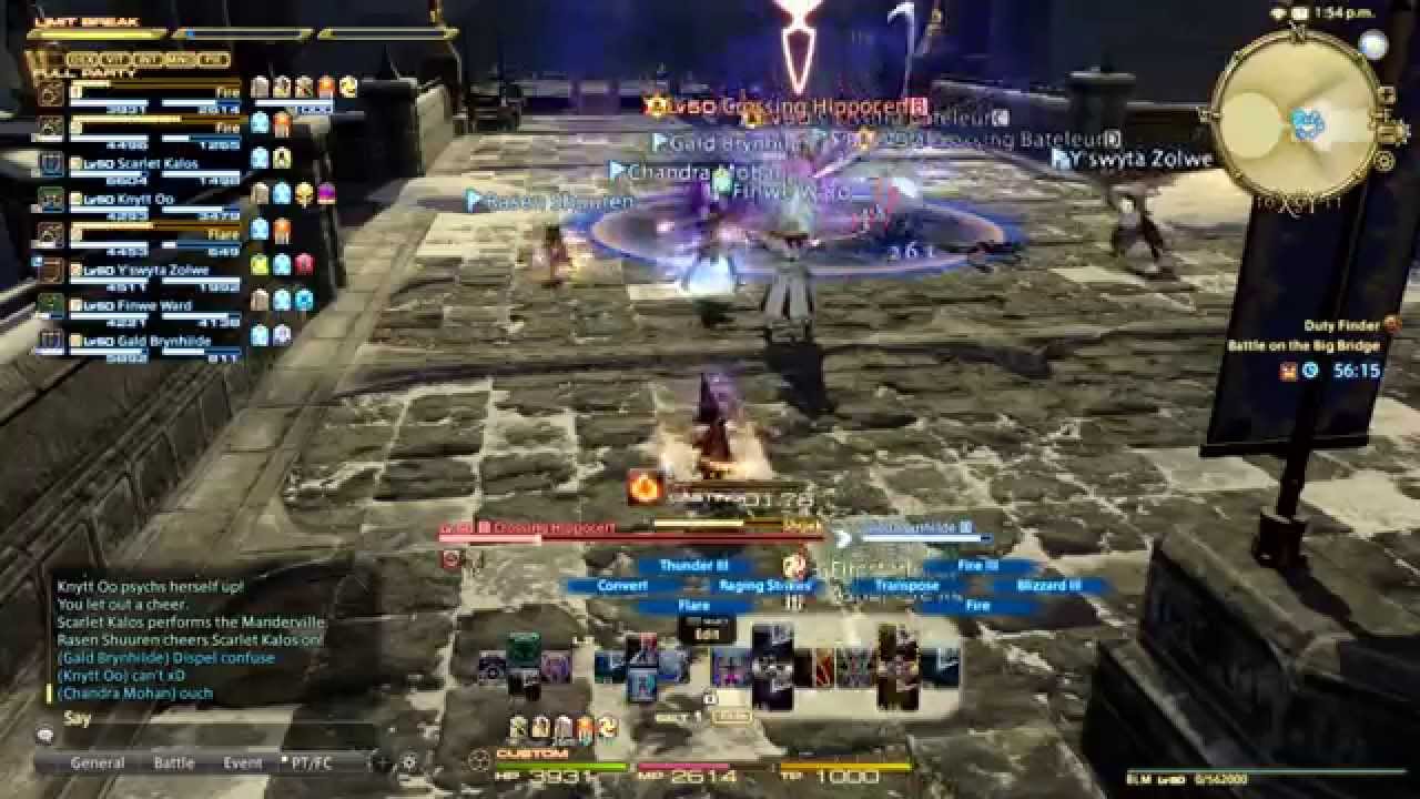 Battle on the Big Bridge - Final Fantasy XIV: A Realm Reborn - YouTube