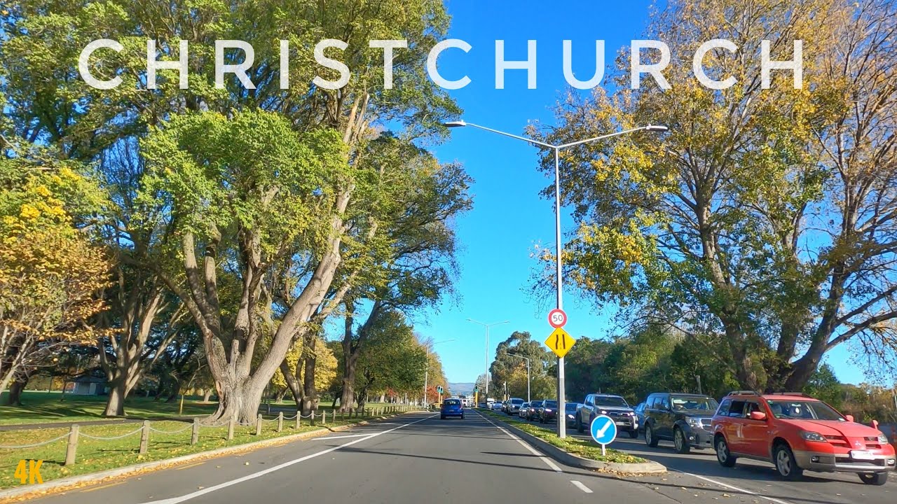 Christchurch City Driving Tour | Hagley Park to Bryndwr | New Zealand ...