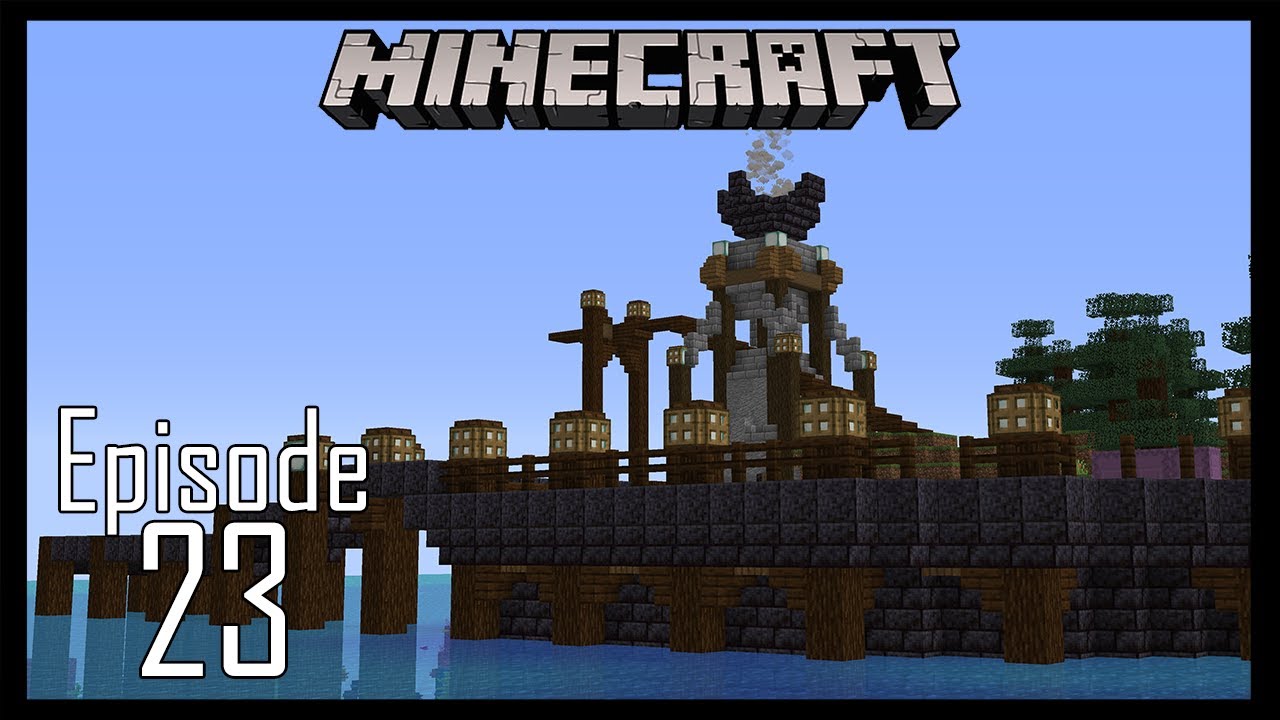 Starting our Dock area | Minecraft Let's play : Episode 23 - YouTube