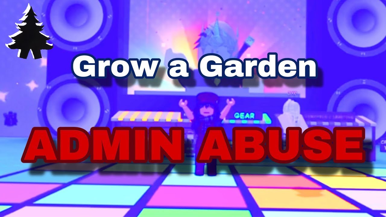 Grow a Garden admin abuse in game - YouTube