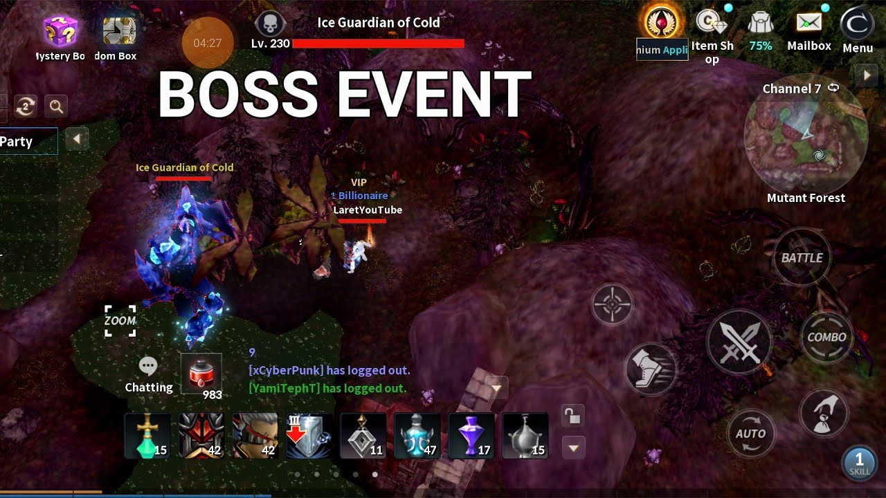 Cabal Mobile Boss Hunt/PK I BaLLaretYoutube I Andromeda - YouTube