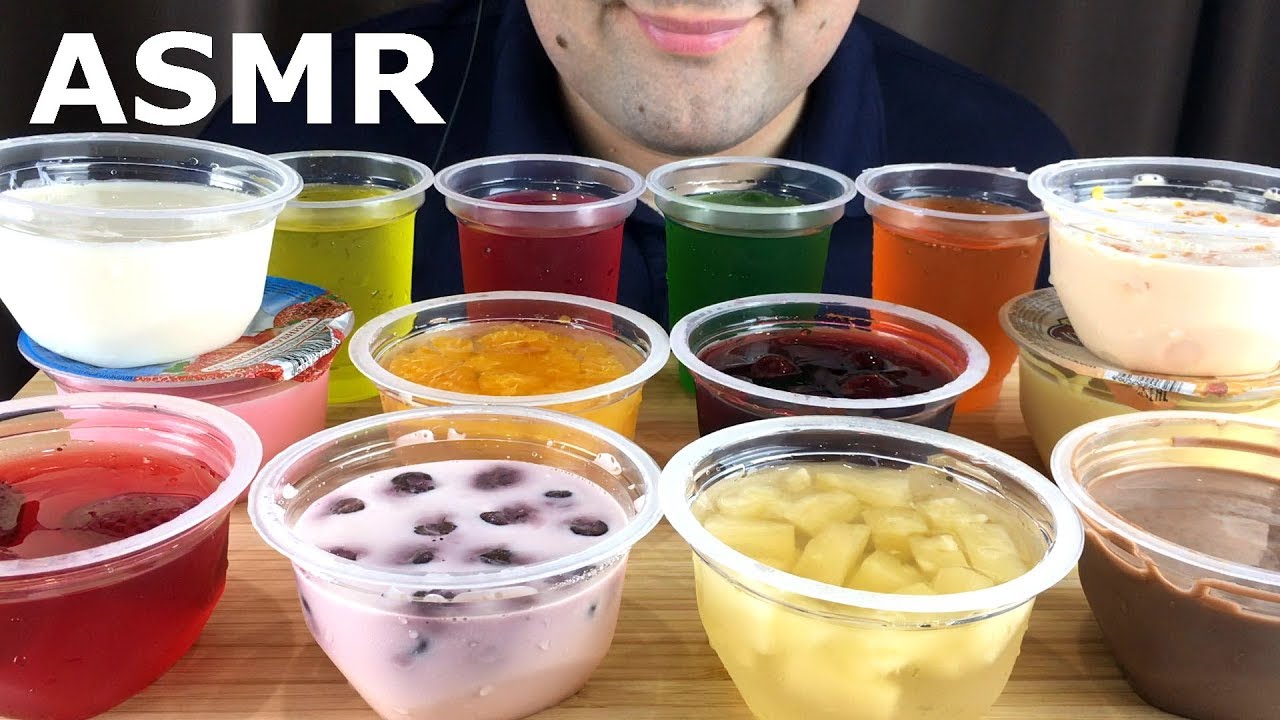 ASMR JELLY EATING (Jello Eating Sounds) Mukbang *NO TALKING* - YouTube