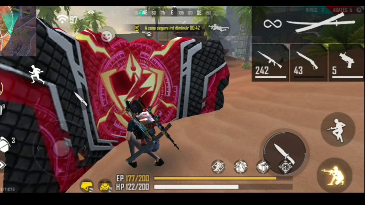 Partida solo ranqueada com a skin do apelapato • FREE FIRE - YouTube