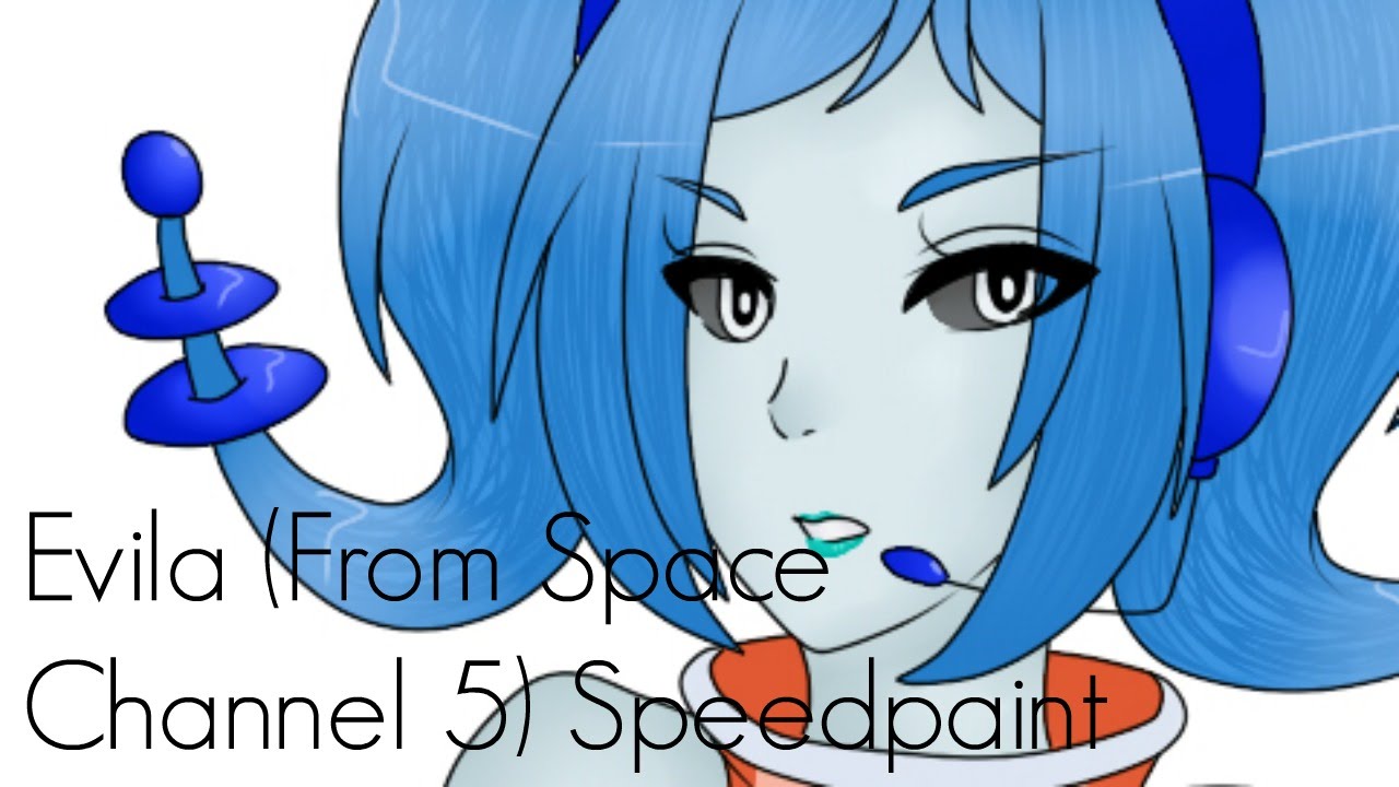 Evila (From Space Channel 5) Speedpaint - YouTube