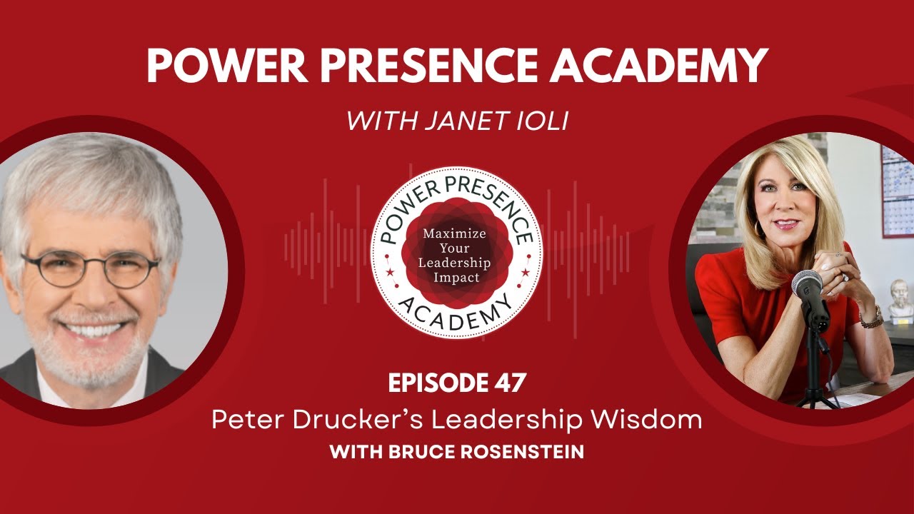 Peter Drucker’s Principles on Leadership with Bruce Rosenstein - YouTube