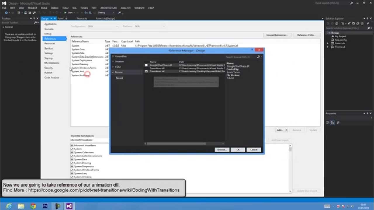 How To Use Custom Theme In VB.NET Application - YouTube