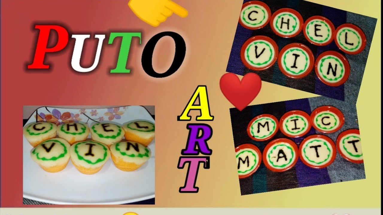 PUTO Art | Ibat Ibang Design - Paano Gawin? #Puto with design - YouTube