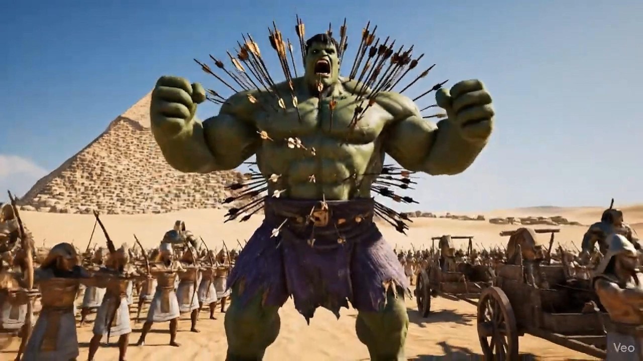 Hulk Brothers team up to confront Pharoah. | AI Superhero short film ...