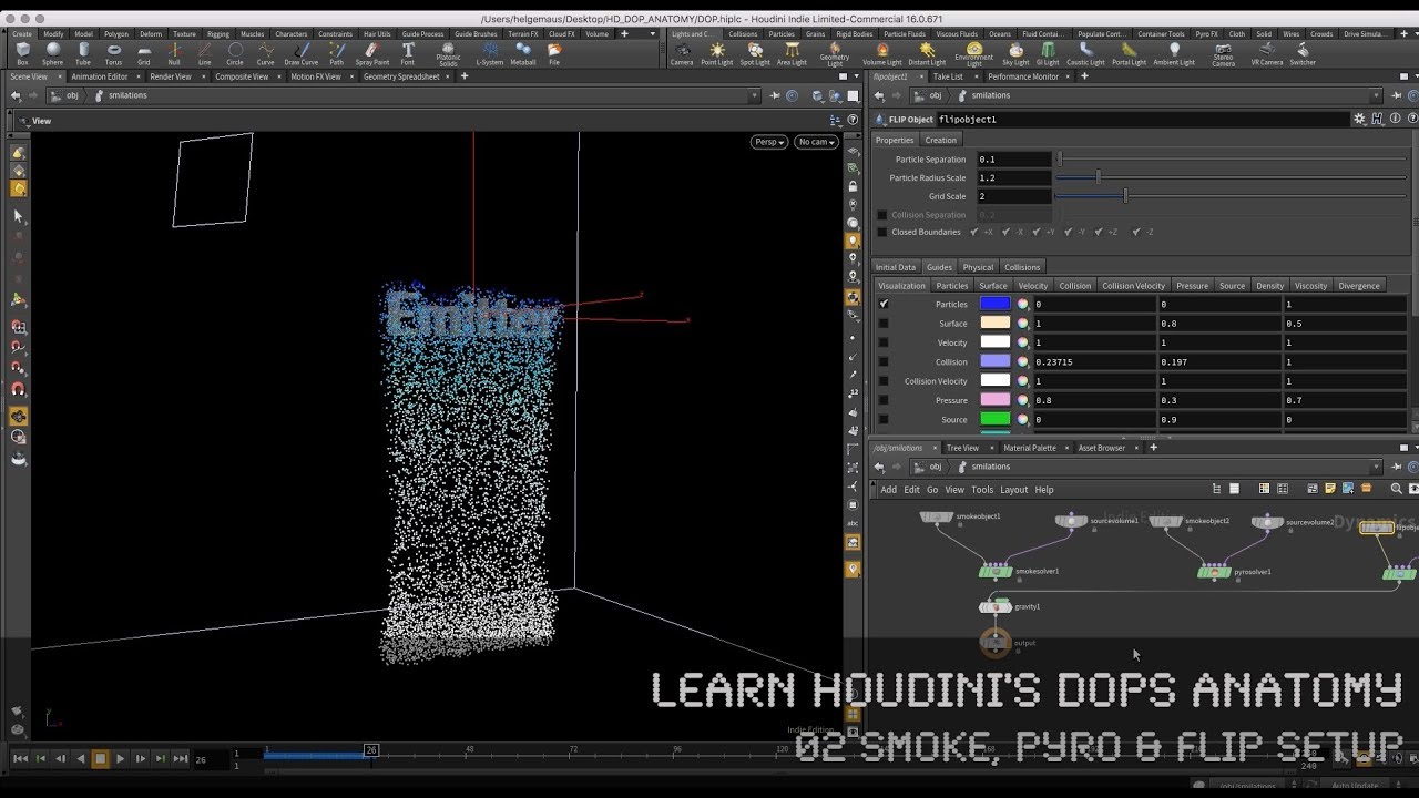Learn Houdini’s DOPs Anatomy - 02 Smoke, Pyro & Flip Setup - YouTube
