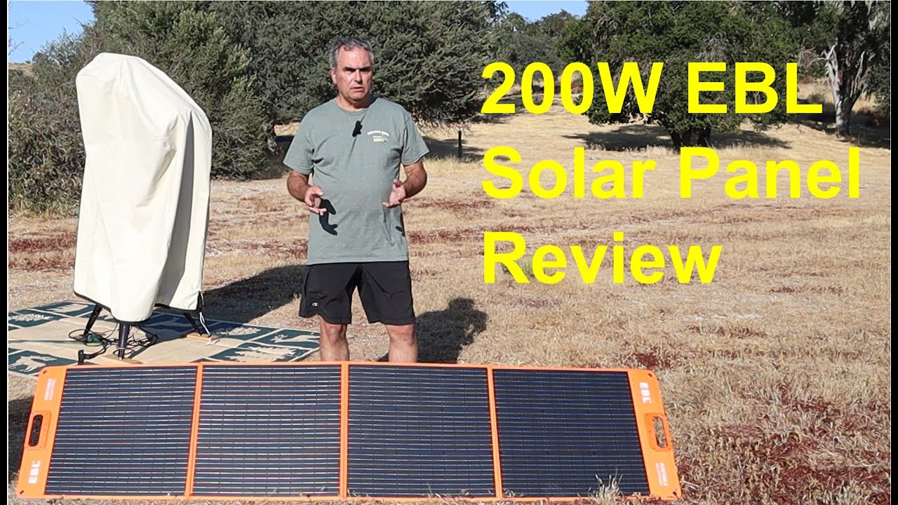 $239 200W EBL Solar Panel for Astronomy - YouTube