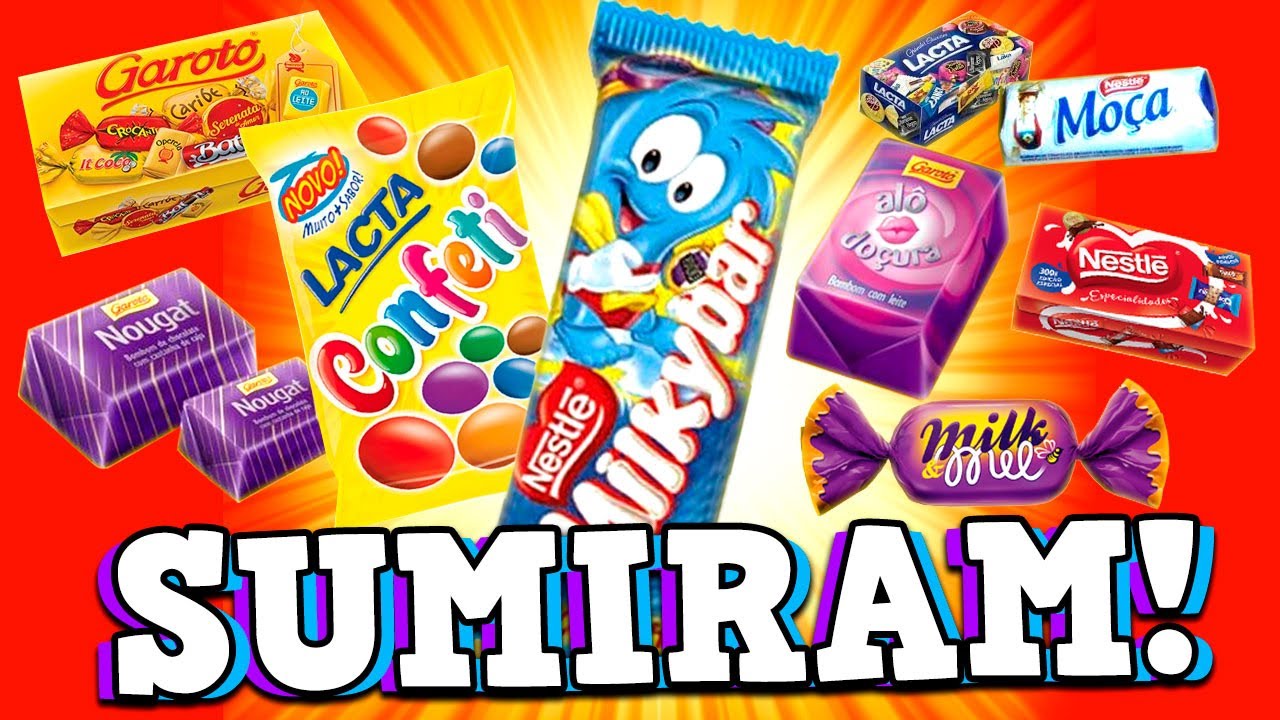 Bombons que SUMIRAM da caixa e a gente NEM PERCEBEU! - YouTube