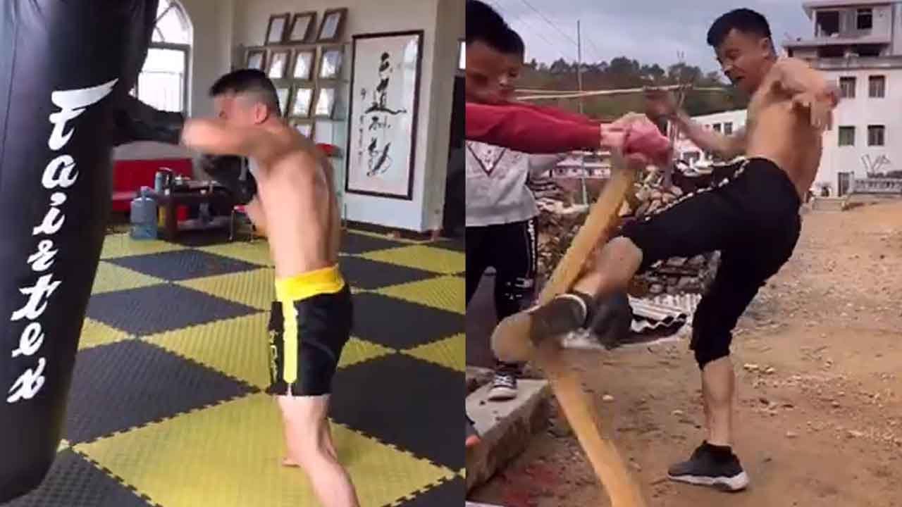 🔥Kung Fu Iron Man Field Training Routine, Lightning Crit! The power ...