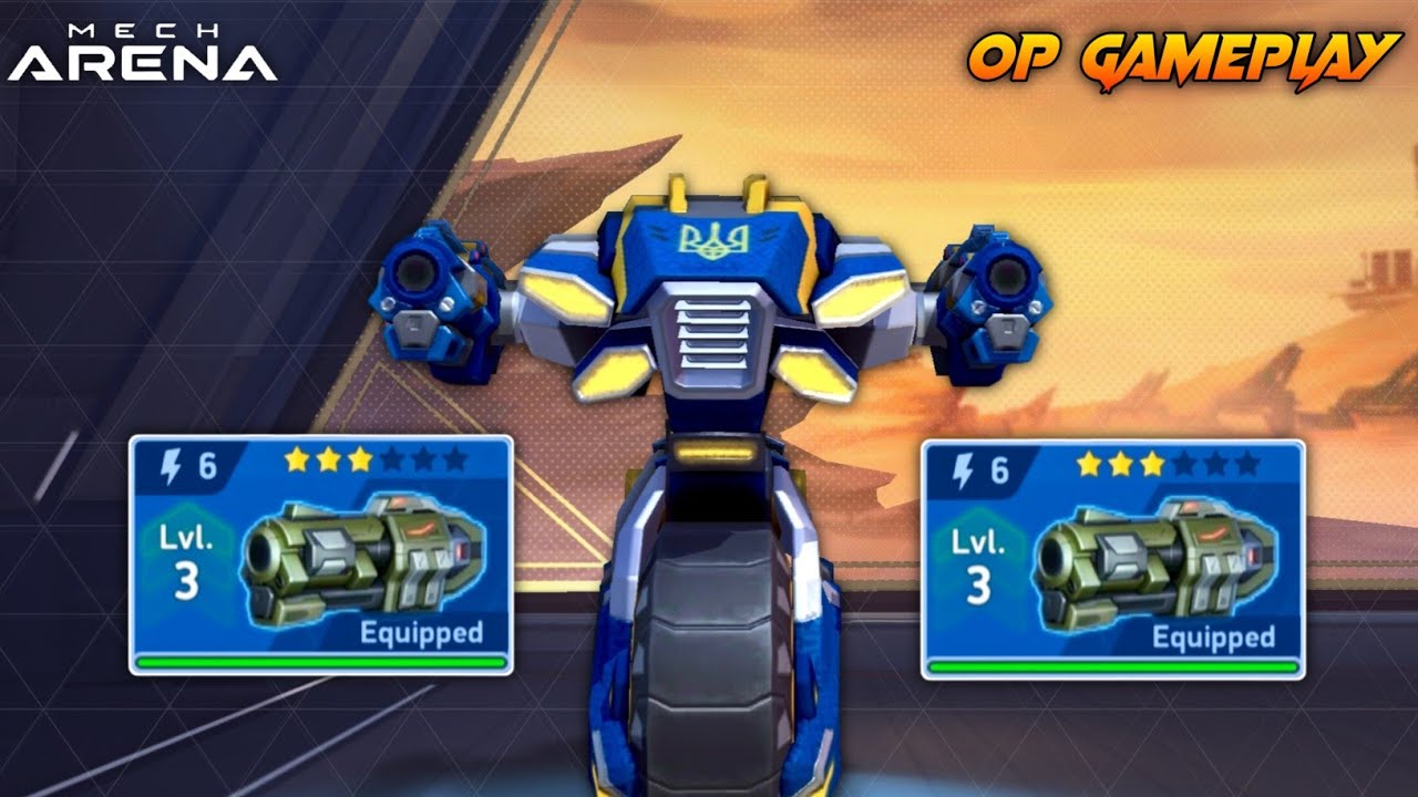 Slingshot with Fragment Gun 6💥😱| Best Weapon for Slingshot | Mech Arena ...