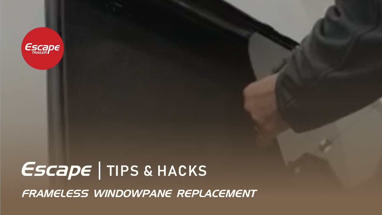 DIY Guide: Swapping Frameless Windowpanes on Your Escape Trailer - YouTube
