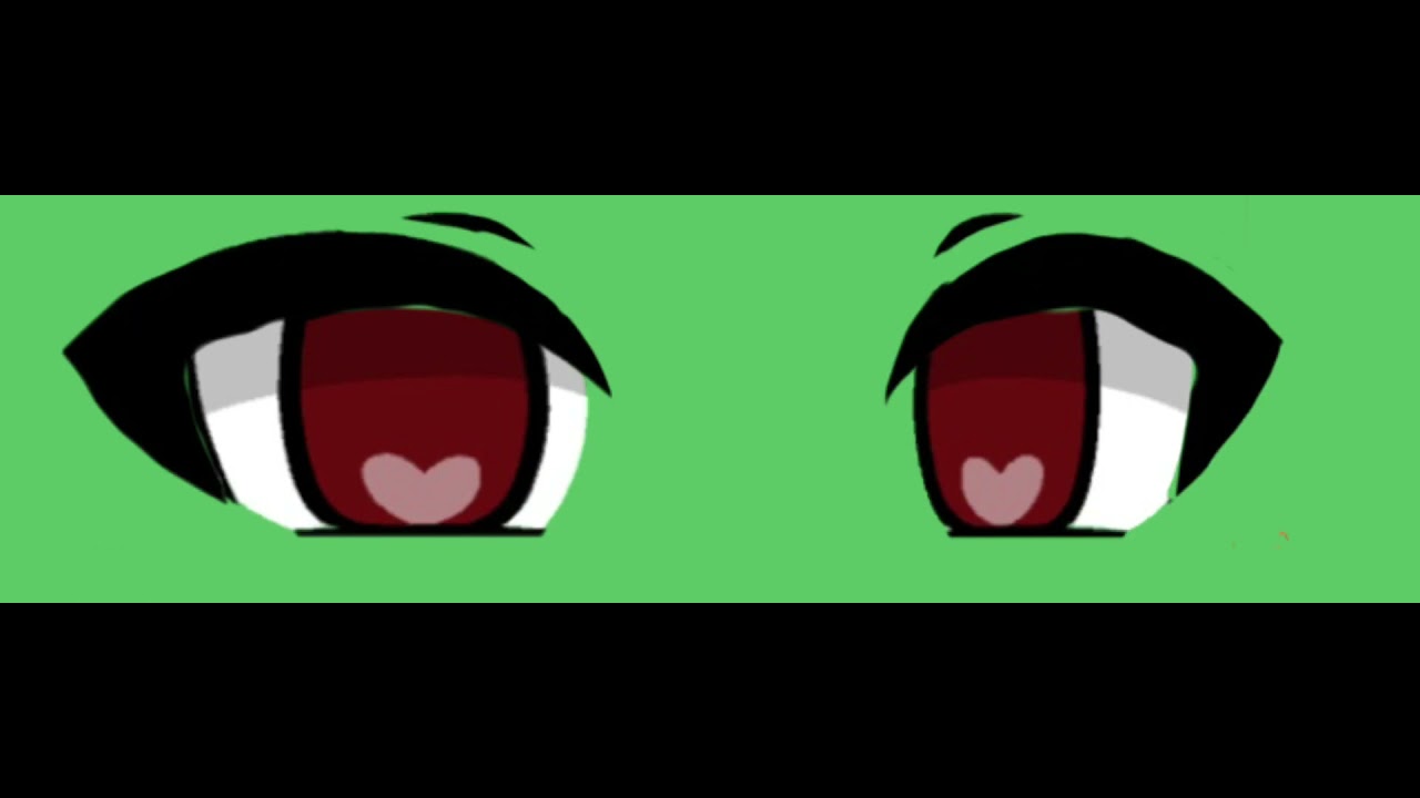 Green screen (red eyes) blinking (free to use) - YouTube