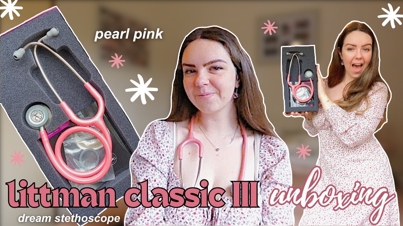 💖UNBOXING MY DREAM STETHOSCOPE💖| littman classic III pearl pink ...