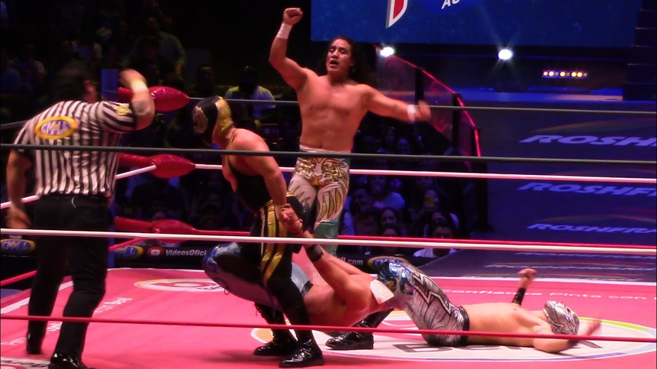 Platino Kid y Emperador Jr vs. Leono y Halcòn Suriano Jr. RESUMEN ...