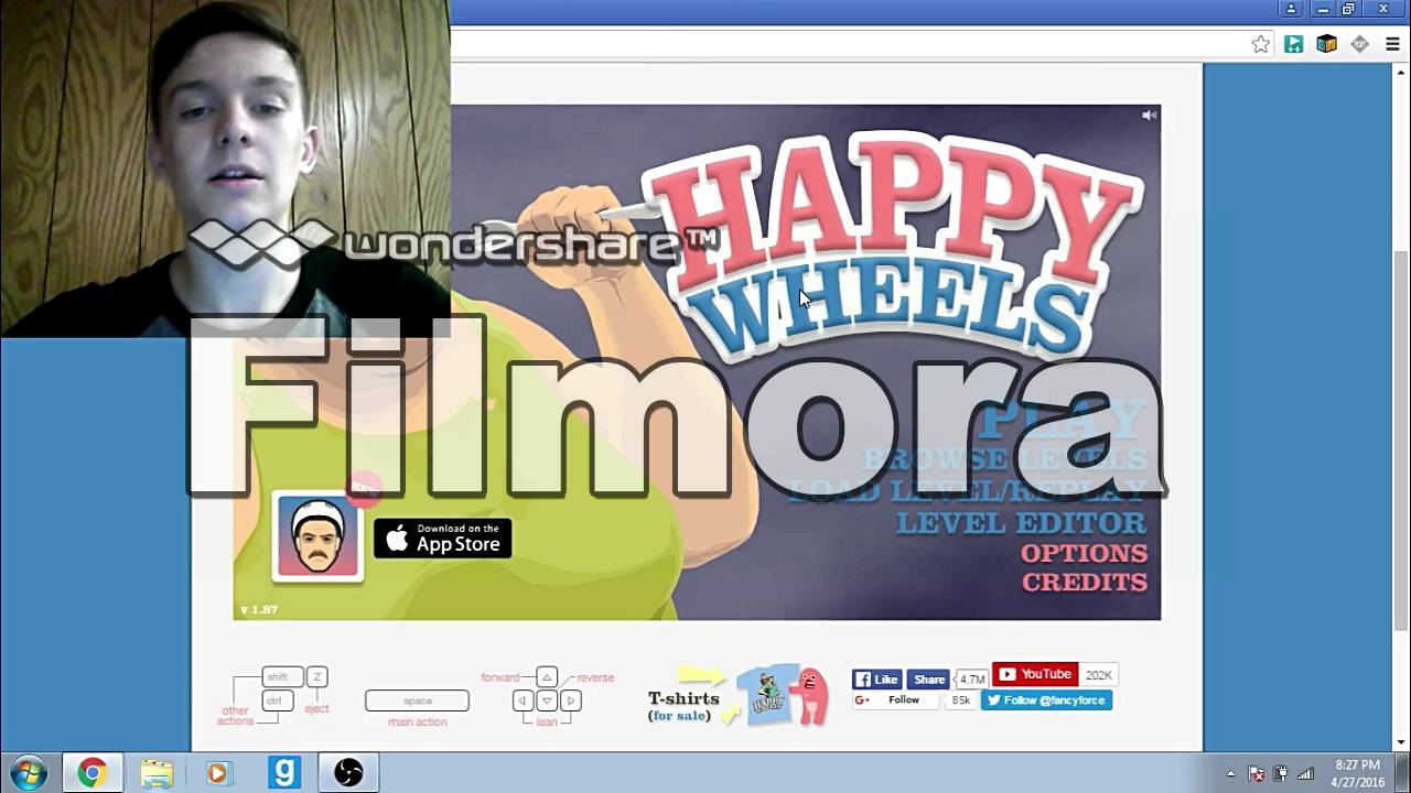 Happy Wheels Face Reveal! - YouTube