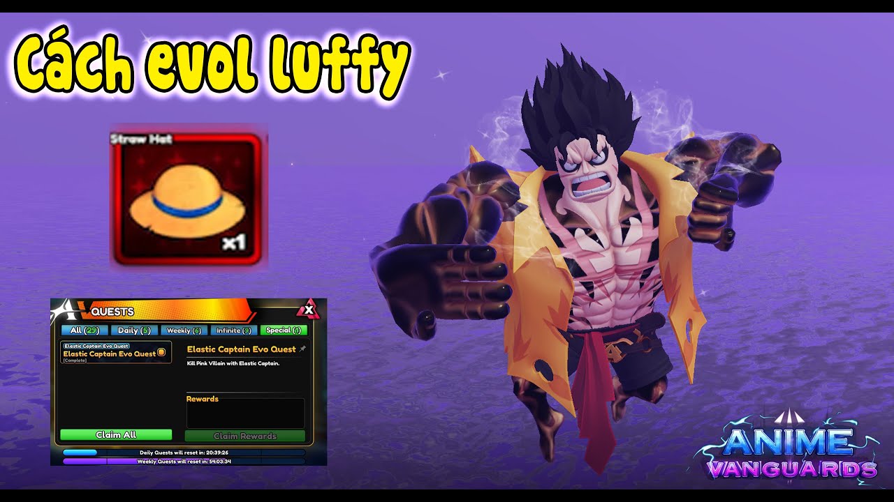 Hoàn Thành 3 Nhiệm Vụ Evo Luffy Siêu Mạnh - Anime Vanguards - YouTube