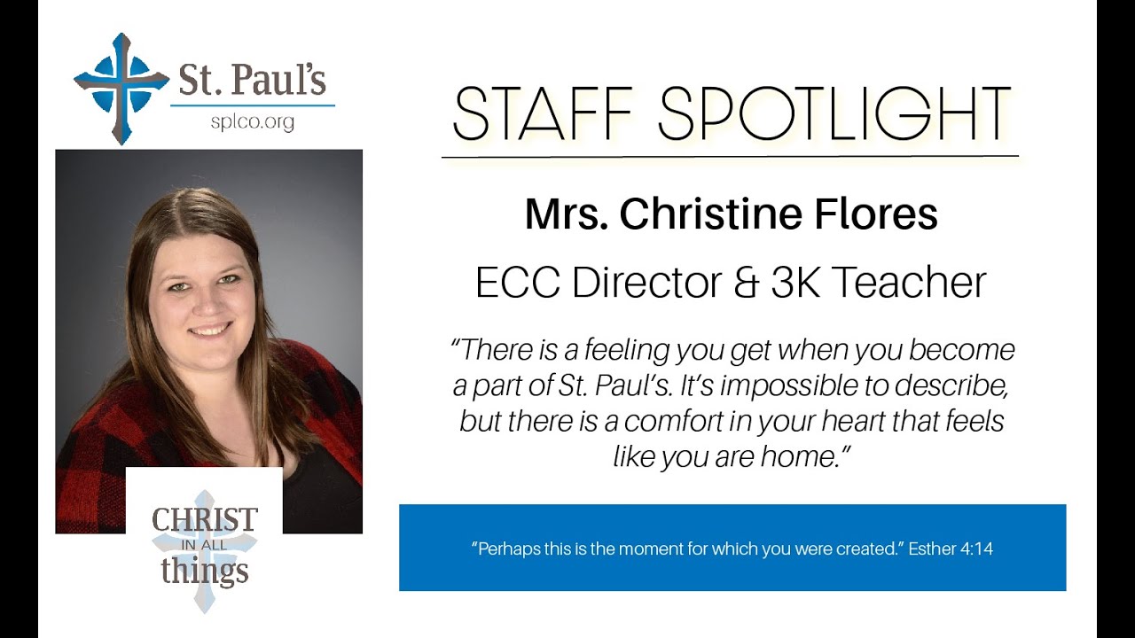 Staff Spotlight: Christine Flores - YouTube