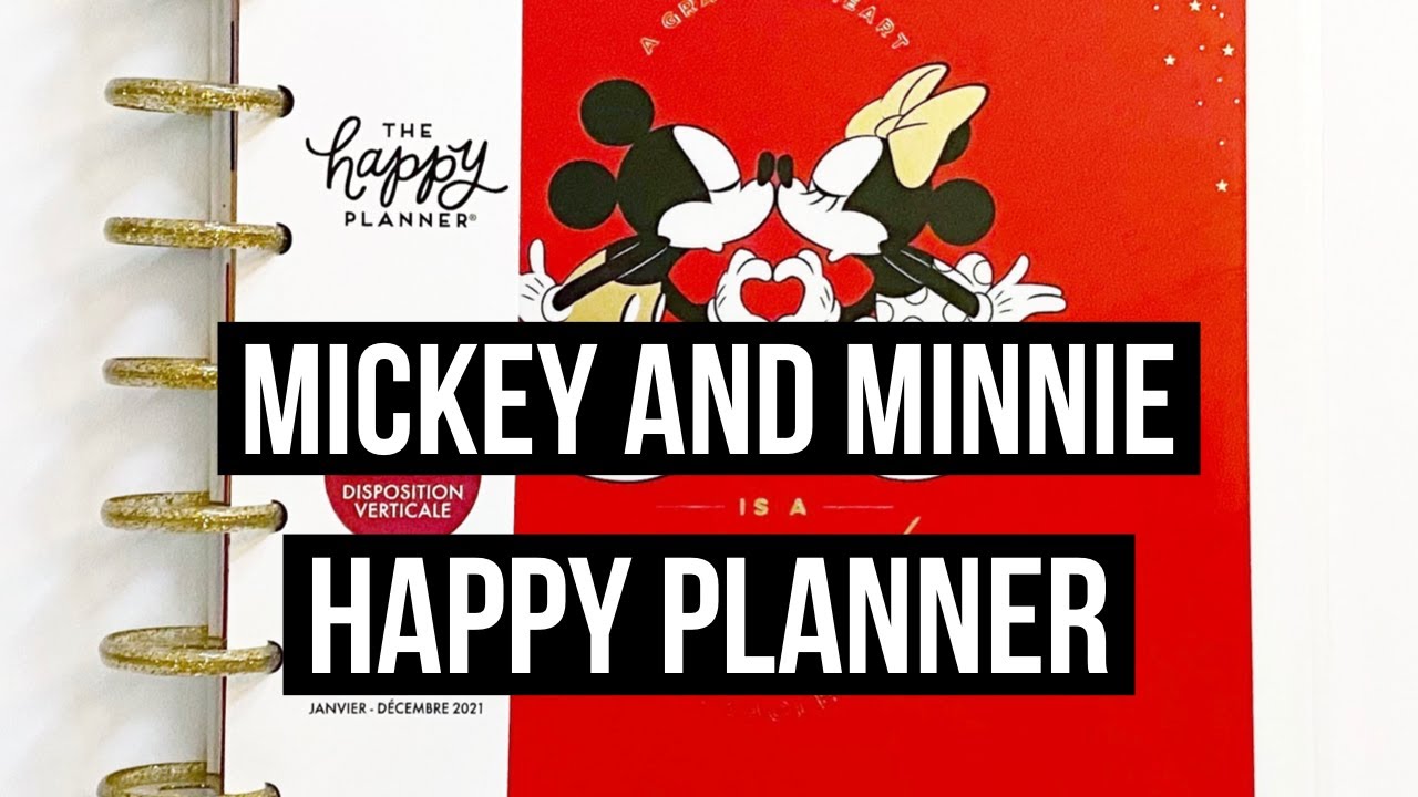 The Happy Planner + Disney - 2021 Mickey and Minnie Classic Vertical ...