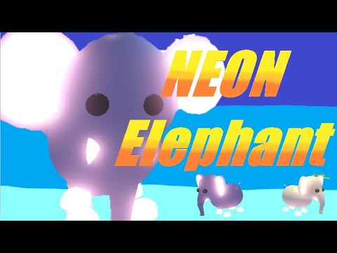 Making a NEON Elephant in adopt me - YouTube