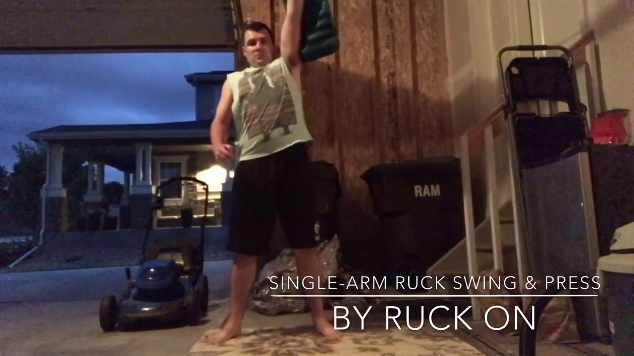 Single-arm Ruck Swing & Press - Ruck Exercise | Ruck On - YouTube