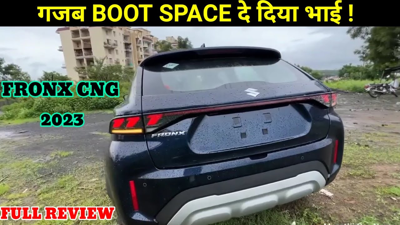 Maruti Suzuki Fronx cng 2023 आ गई Fronx Delta cng boot space on road ...