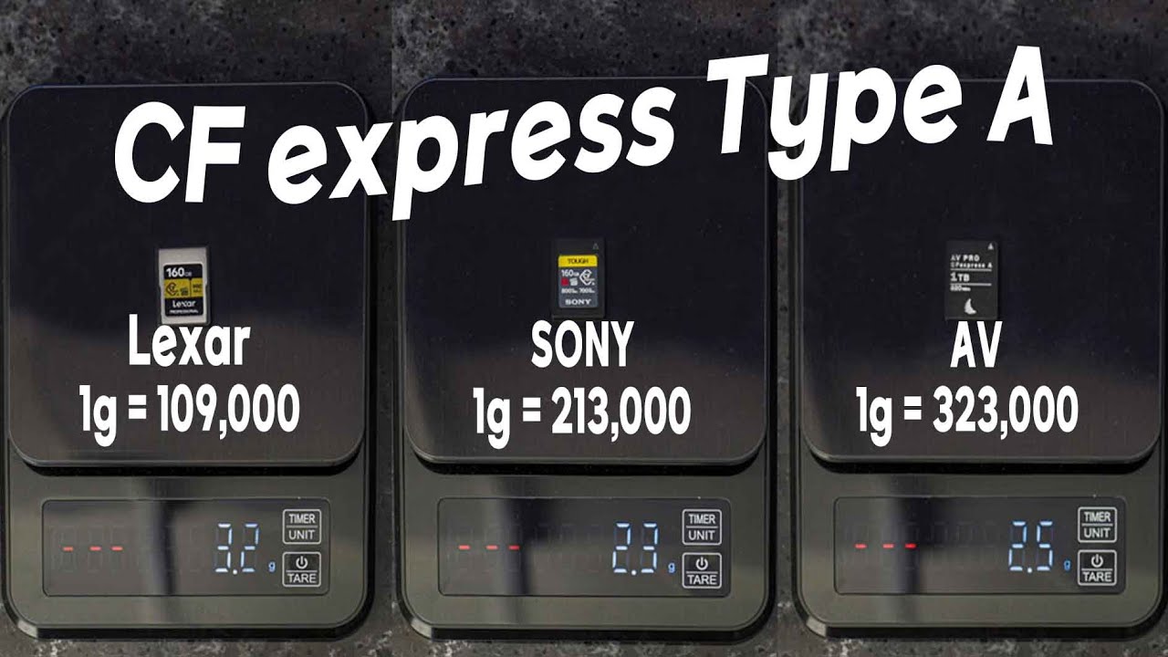 소니, 렉사, 엔젤버드 CF express Type A 비교 리뷰 - YouTube