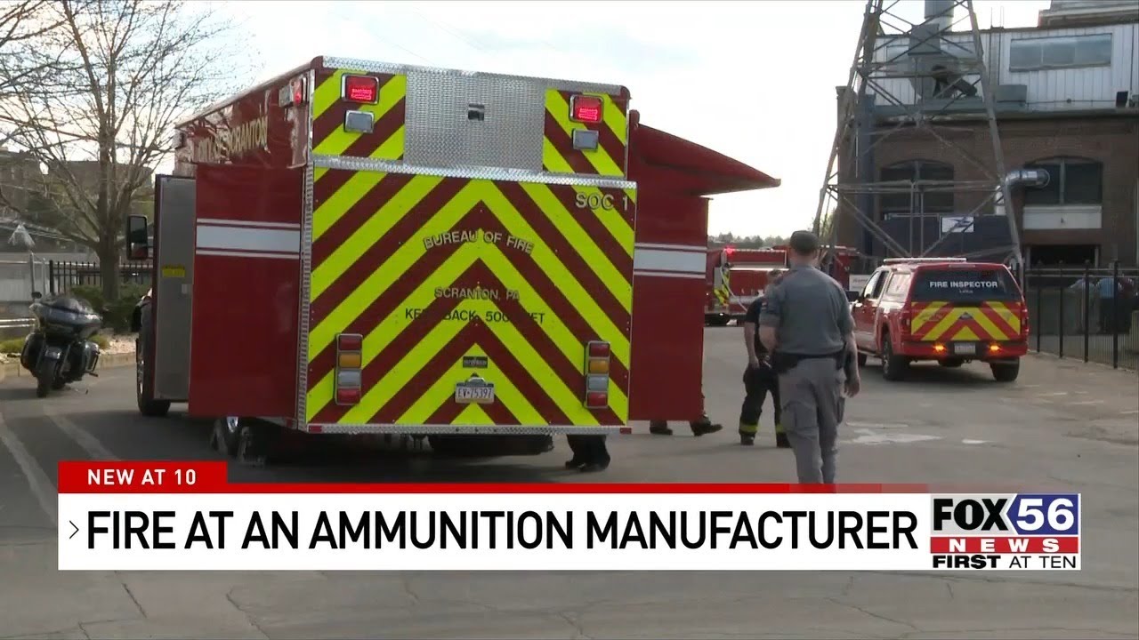 Crews respond to fire at General Dynamics in Scranton - YouTube