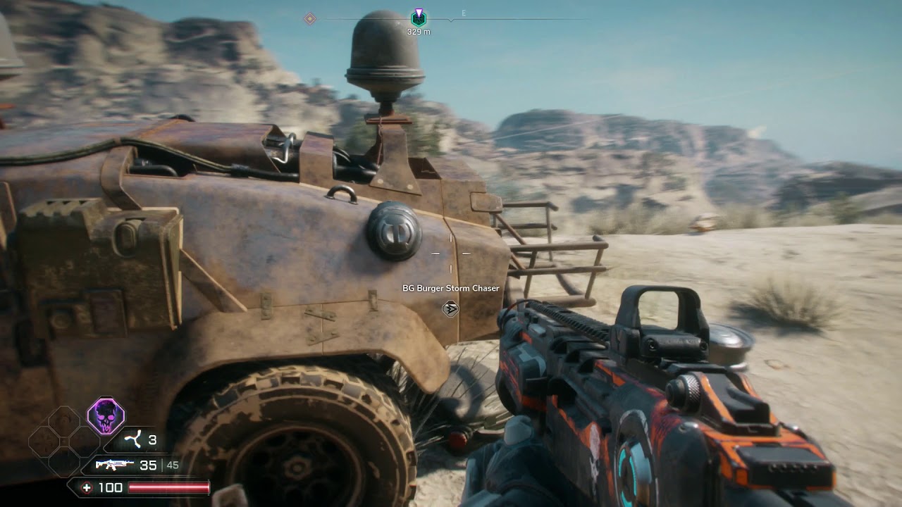 Rage 2 - Free Roam: The Phoenix Gatling Gun Combat, Hit By Car Health ...