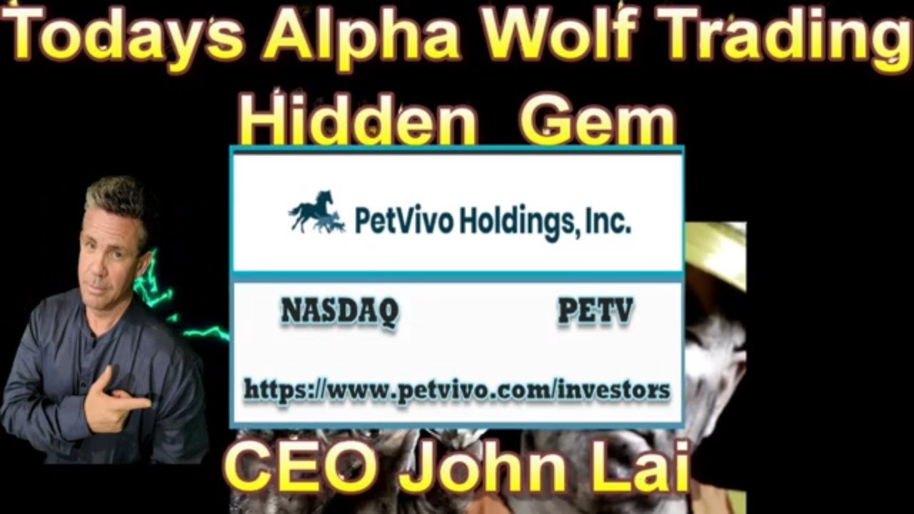Alpha Wolf Trading follow-up Interview with CEO John Lai Of PetVivo Inc PETV - YouTube