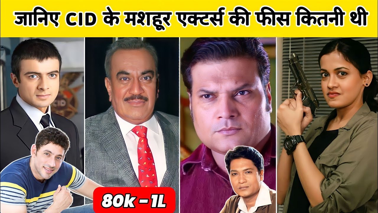 Cid actors salary per episode | Acp pradyuman,dayananad shetty,ansha ...