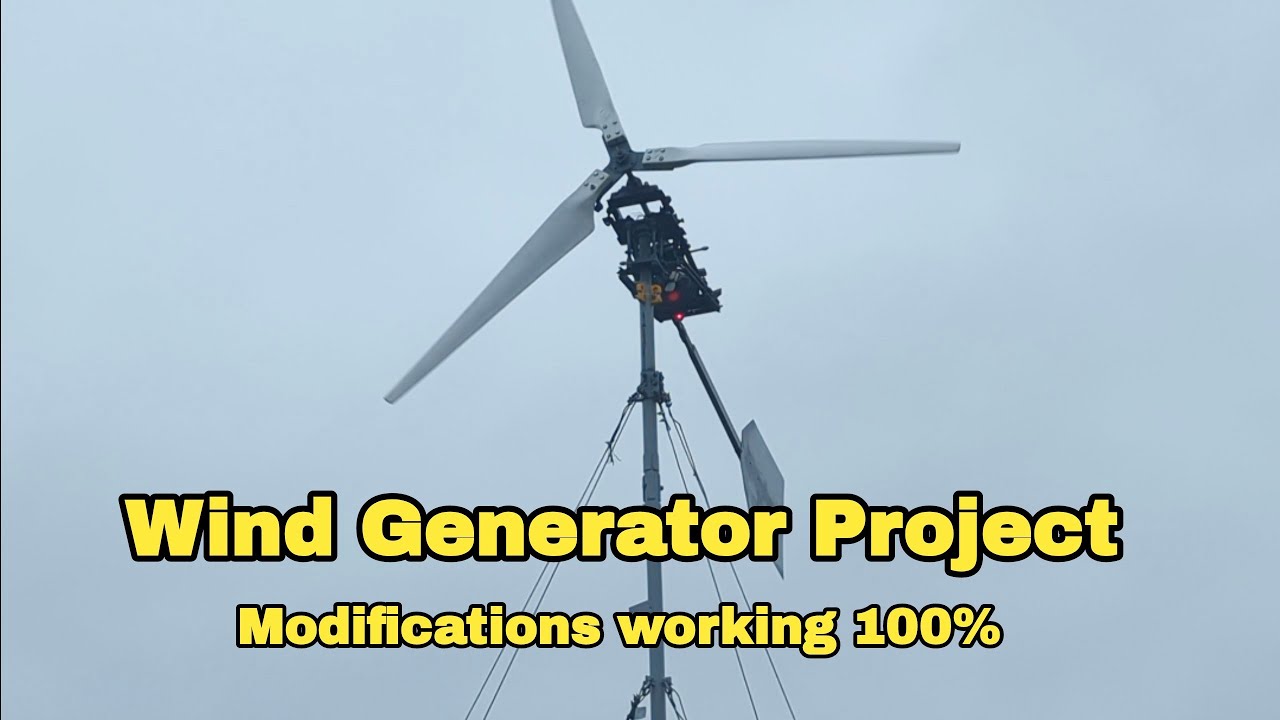 Wind Generator Modifications Tested Last Night - Worked Very Well - YouTube