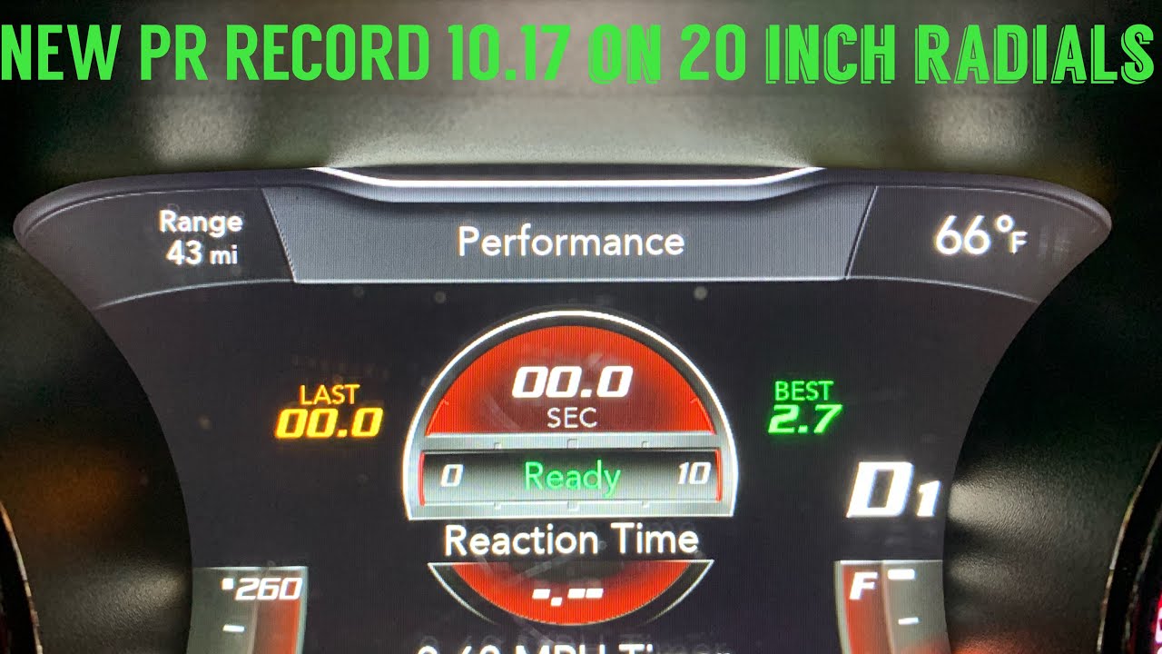 NEW PR 10.17 ON 20 INCH DRAG RADIALS 0-60 2.7 SECONDS!!!! - YouTube