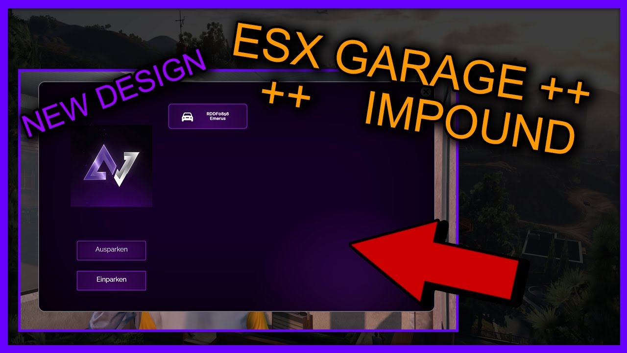 Fivem Server einrichten #17 ESX Garage + Impound NEW Design FREE - YouTube
