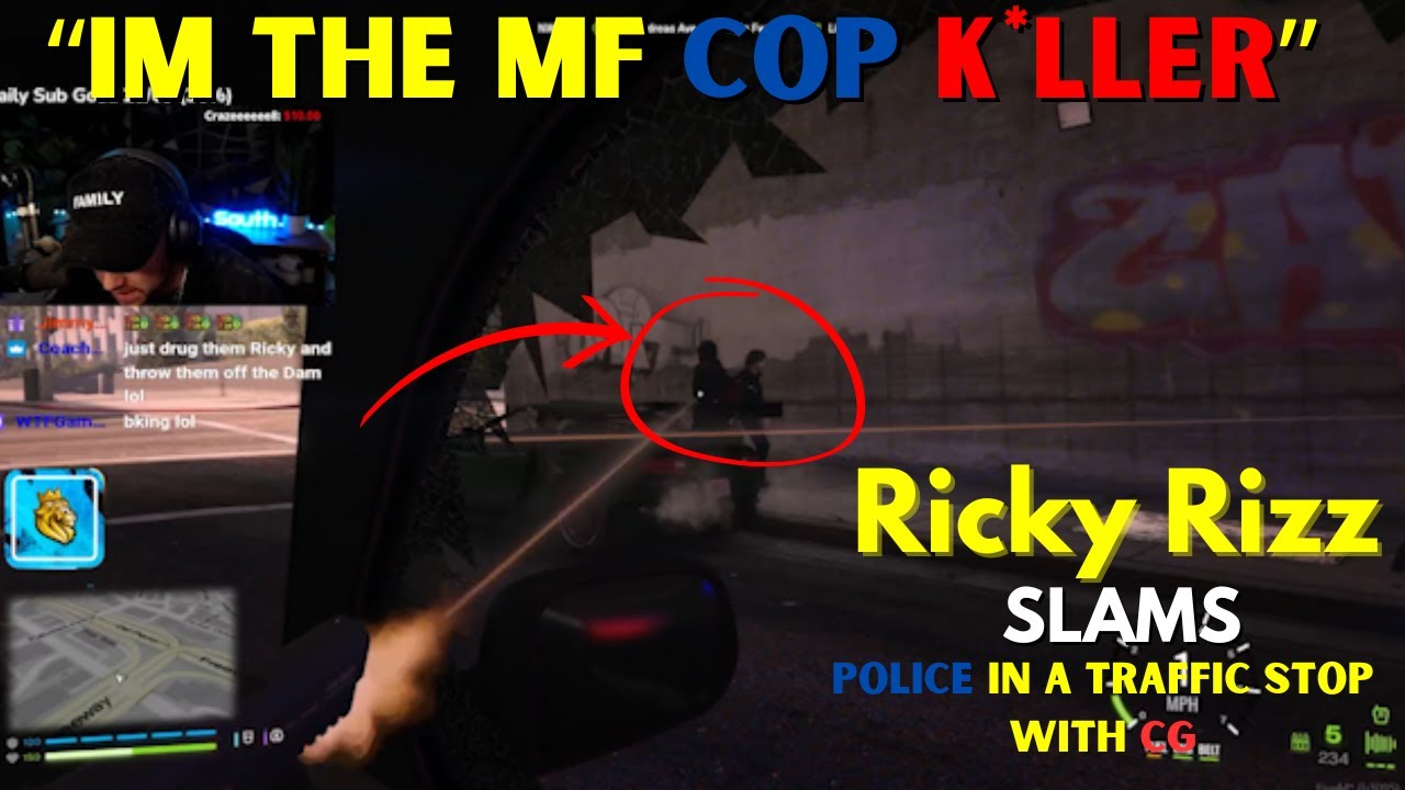 Ricky Rizz and CG absolutely SLAM PD in traffic stop... #gtarp ...