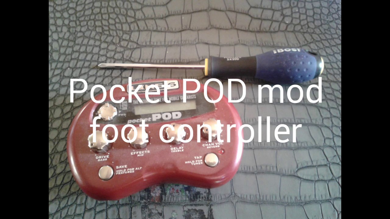 Pocket POD mod foot control - YouTube