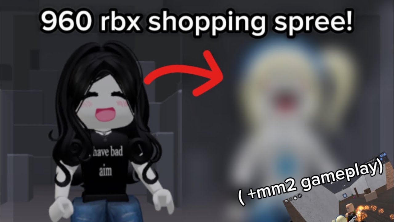 🛍️960 RBX SHOPPING SPREE🛍️ (getting my dream emote and fit) + MM2 ...