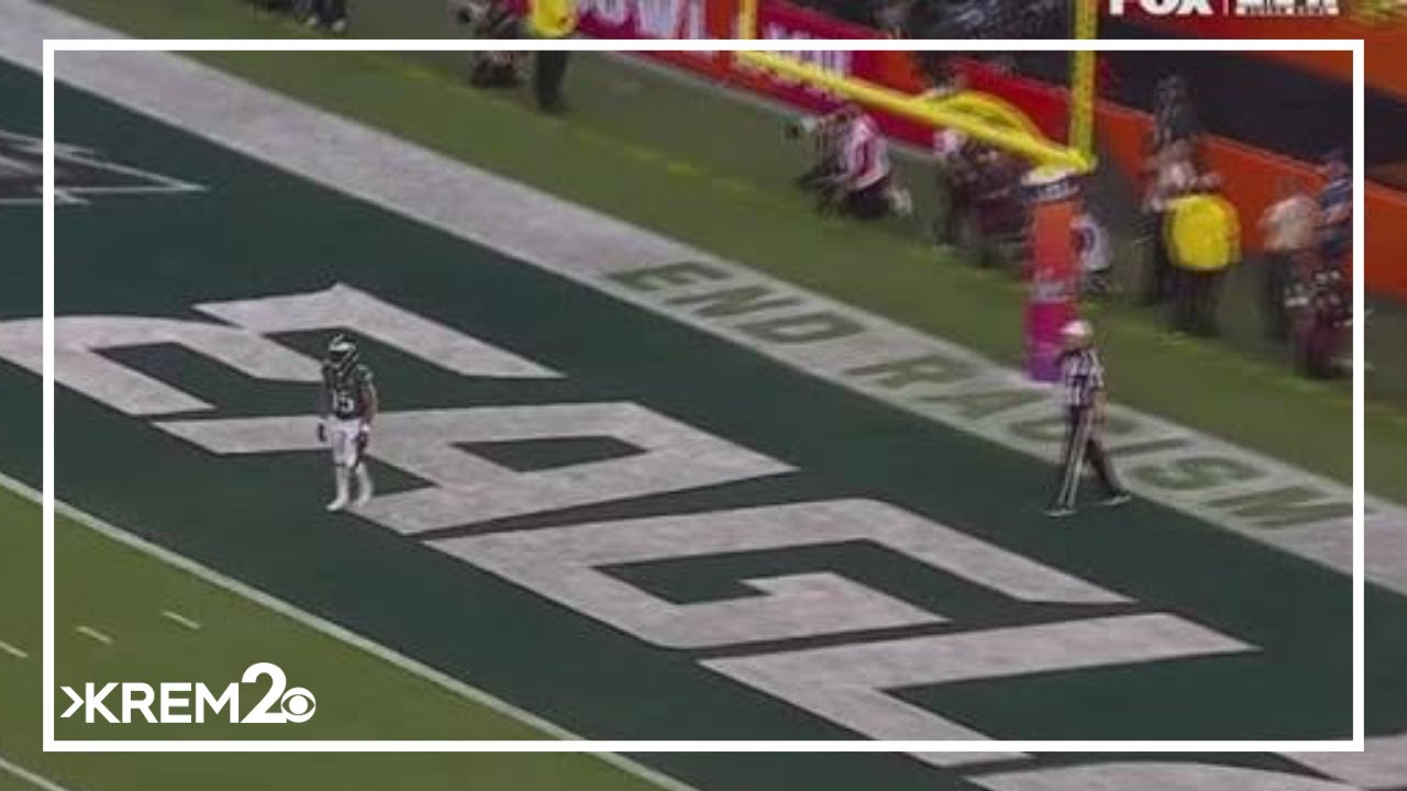 NFL rids "End Racism" stencil at Super Bowl - YouTube