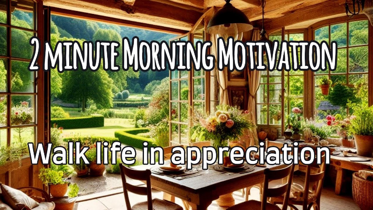2-minute Morning Motivation | happiness booster - Walk life in ...