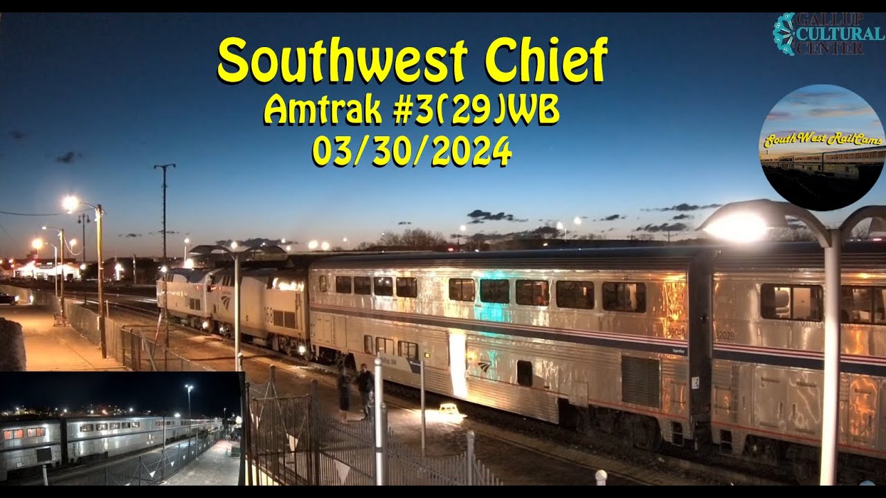 Amtrak #3 (29) Southwest Chief (204-168 x 6) - 03/30/2024 - YouTube