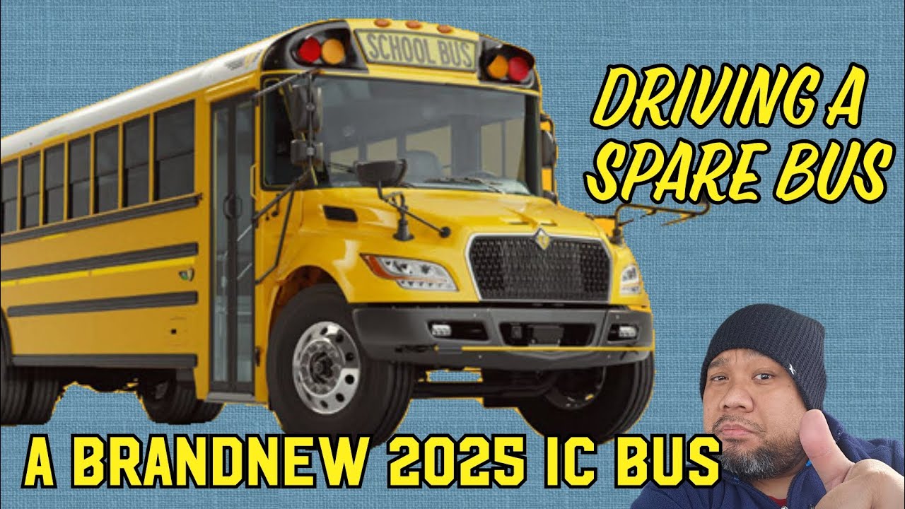 Driving a Spare Bus Brandnew 2025 IC Bus - YouTube