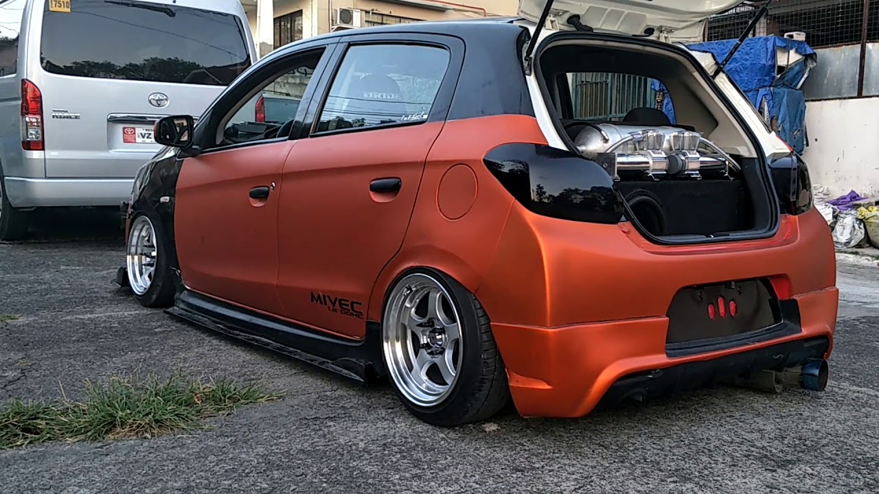 Mirage Hatchback HB Air Suspension fender to lip and fitment - YouTube