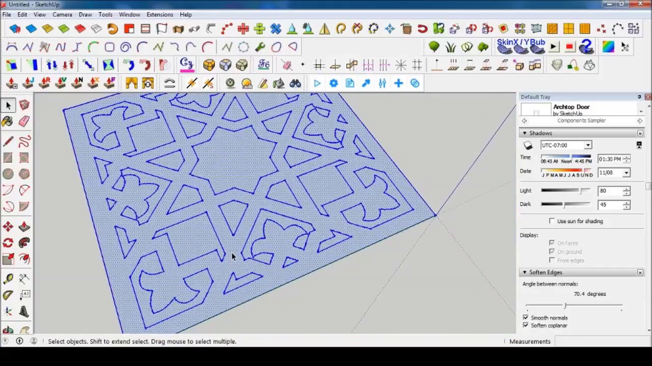How to make 3D Model from Image on SketchUp make - YouTube